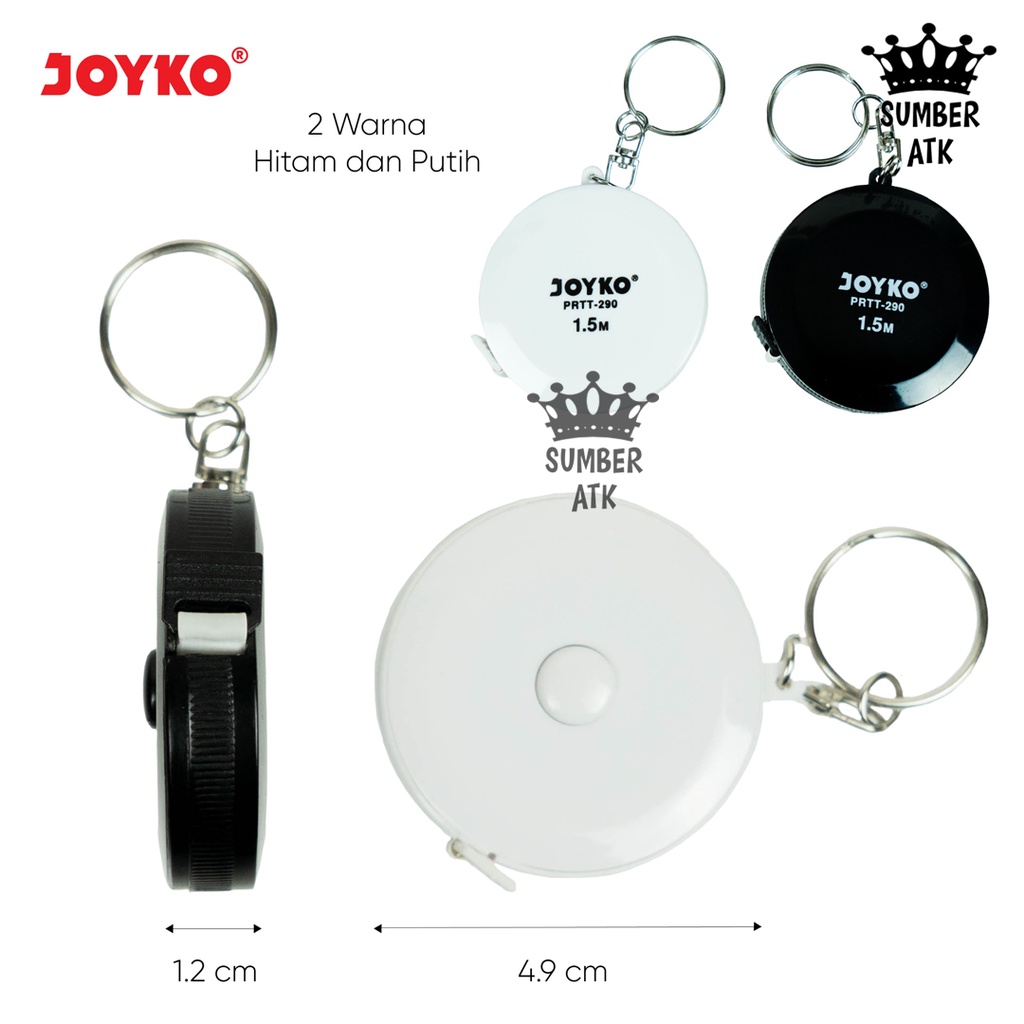 Jual Meteran Mini Pocket Ruler Tailoring Tape Joyko PRTT-290 1.5 Meter ...