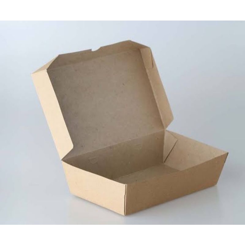 Jual [ 100% TEBAL & TAHAN PANAS ] PAPER LUNCHBOX KERTAS NASI KOTAK ...