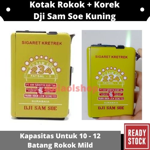 Jual KOTAK ROKOK PLUS KOREK API BRAND ROKOK DJI SAM SOE HIJAU | Shopee ...