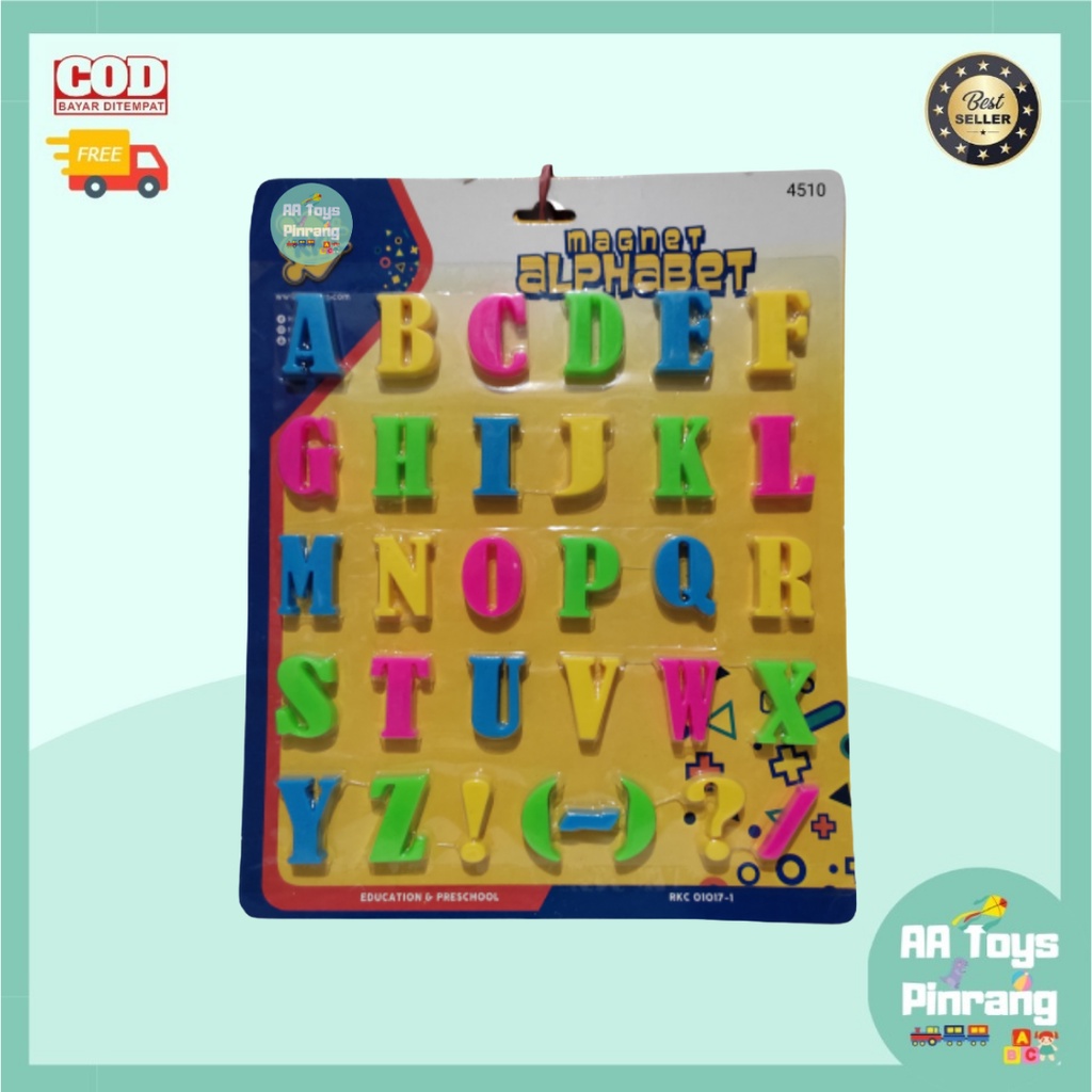 Jual Mainan Edukasi Alphabet dan Hijaiyah Magnet Letter Abjad | Shopee ...