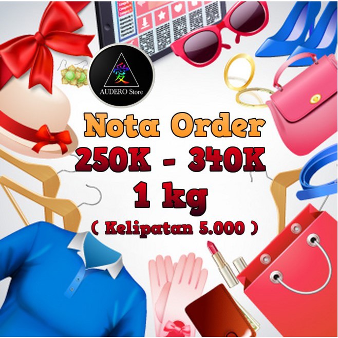 Jual Nota Order 250K - 340K Berat 1kg | Shopee Indonesia