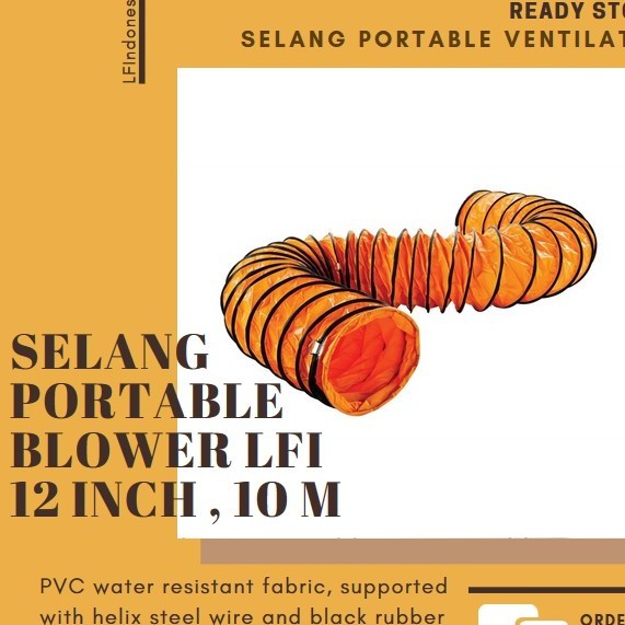 Jual Selang Portable Ventilator/ Flexible Hose Exhaust Blower 14", 10 ...