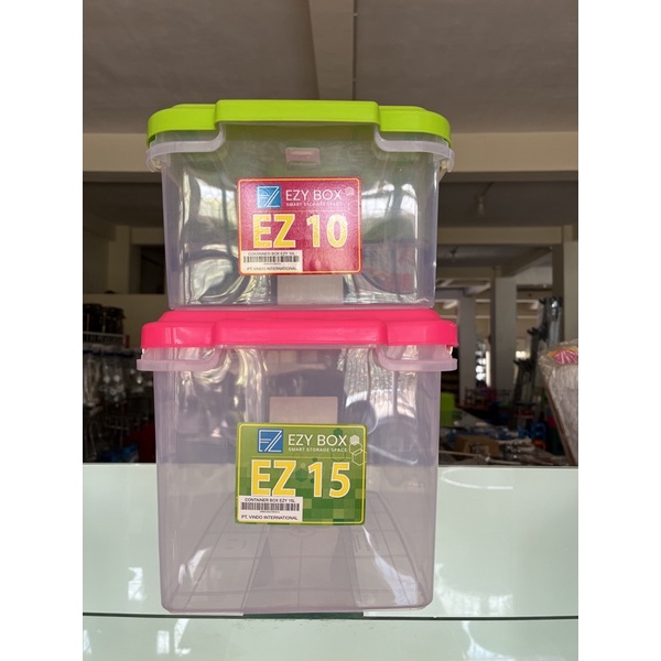Jual Box Container Kotak Plastik 10 Liter - 15 Liter merk EZ | Shopee ...