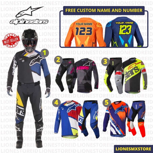 Jual Jersey Set Motocross | Jerset Trail Custom | Baju Motor Cross ALS ...