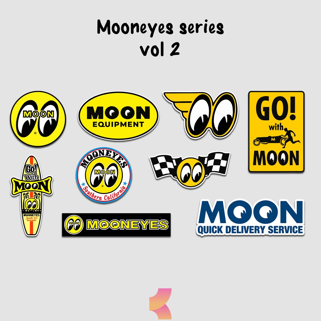 Jual Stiker Mooneyes Lamiasi Glossy Tahan Air Sticker Pack Mooneyes ...
