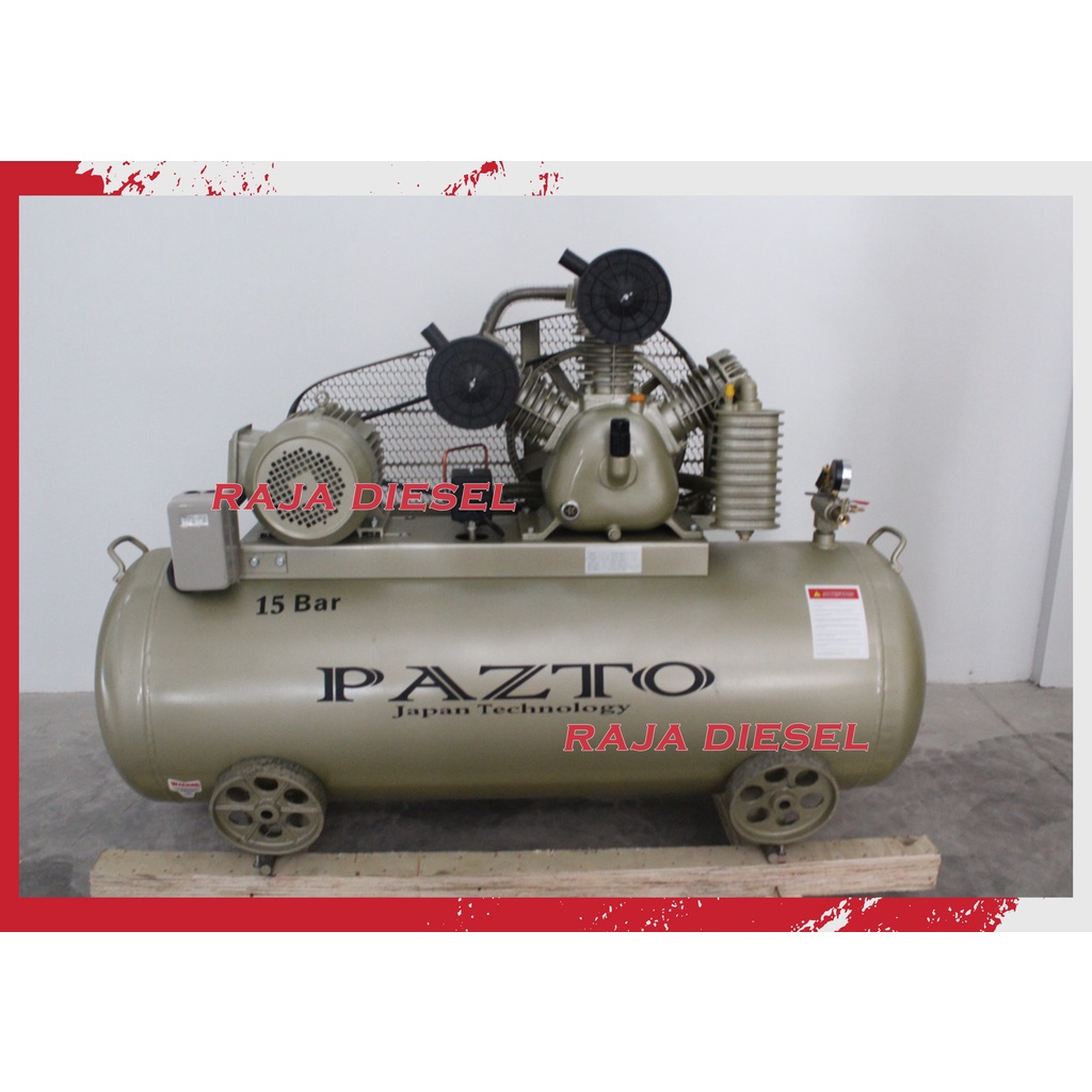 Jual KOMPRESOR ANGIN 15 HP 15 BAR HEAVY DUTY PAZTO AIR COMPRESSOR 15 HP ...