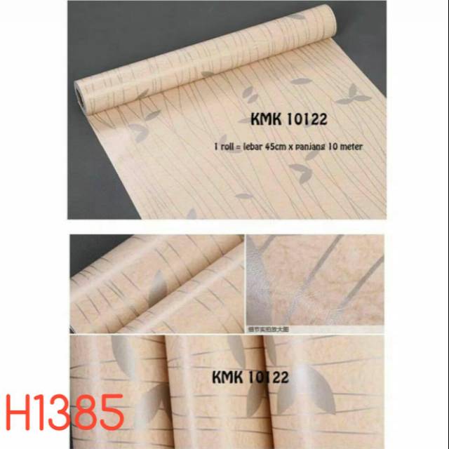 Jual Daun salur coklat 45 cm x 10 mtr || Wallpaper sticker dinding | Shopee Indonesia