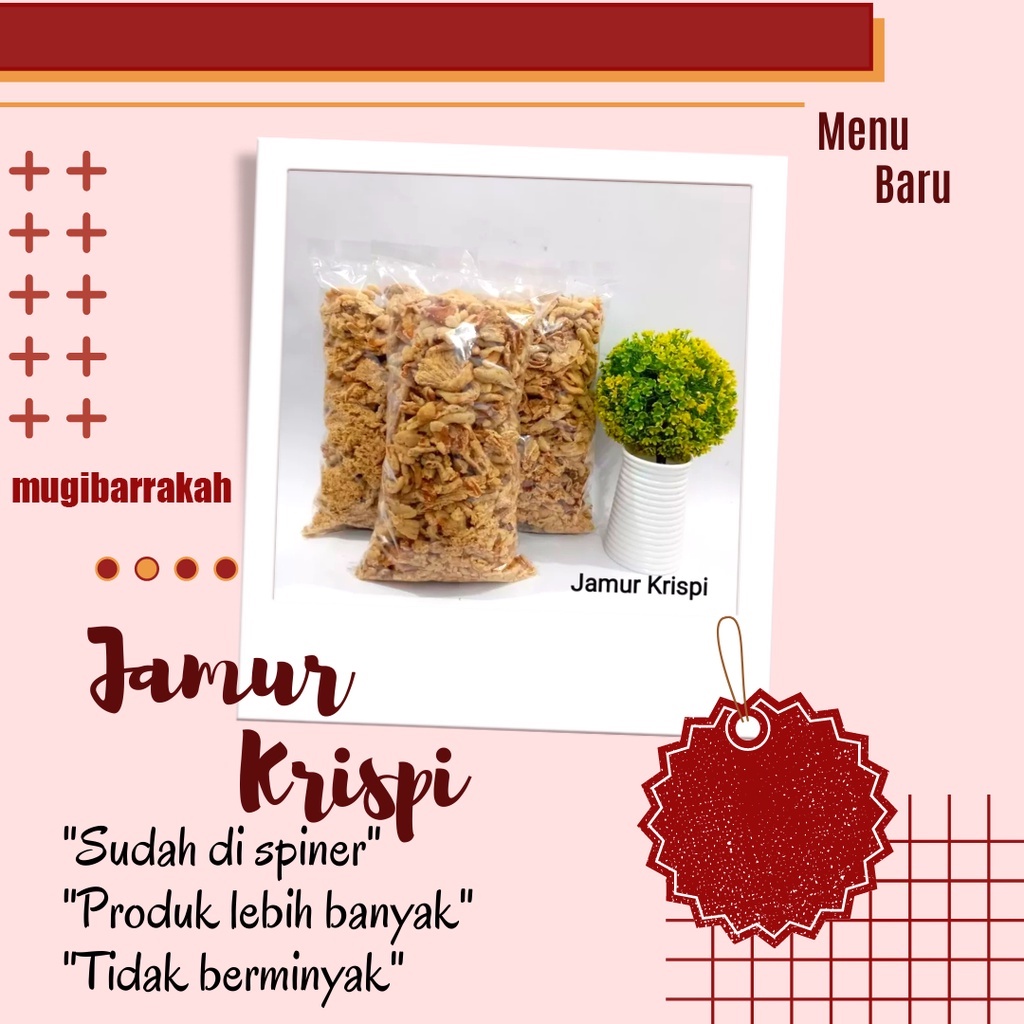 Jual JAMUR KRISPI MUGIBARRAKAH 500 GRAM - Jamur Krispi/Kripik Jamur ...