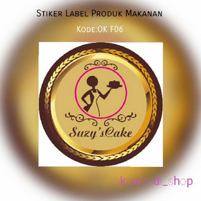 Jual STIKER LABEL PRODUK / STIKER KEMASAN / LABEL MAKANAN Design Kode ...