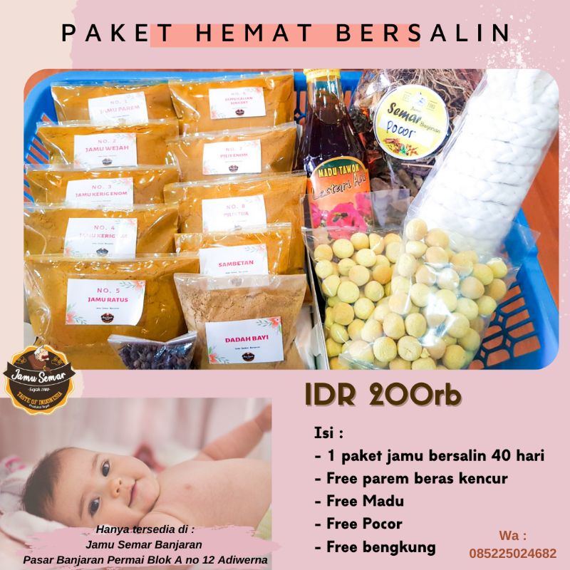 Jual Jamu Bersalin / Ibu Melahirkan 40hari lengkap Asli Tradisional ...