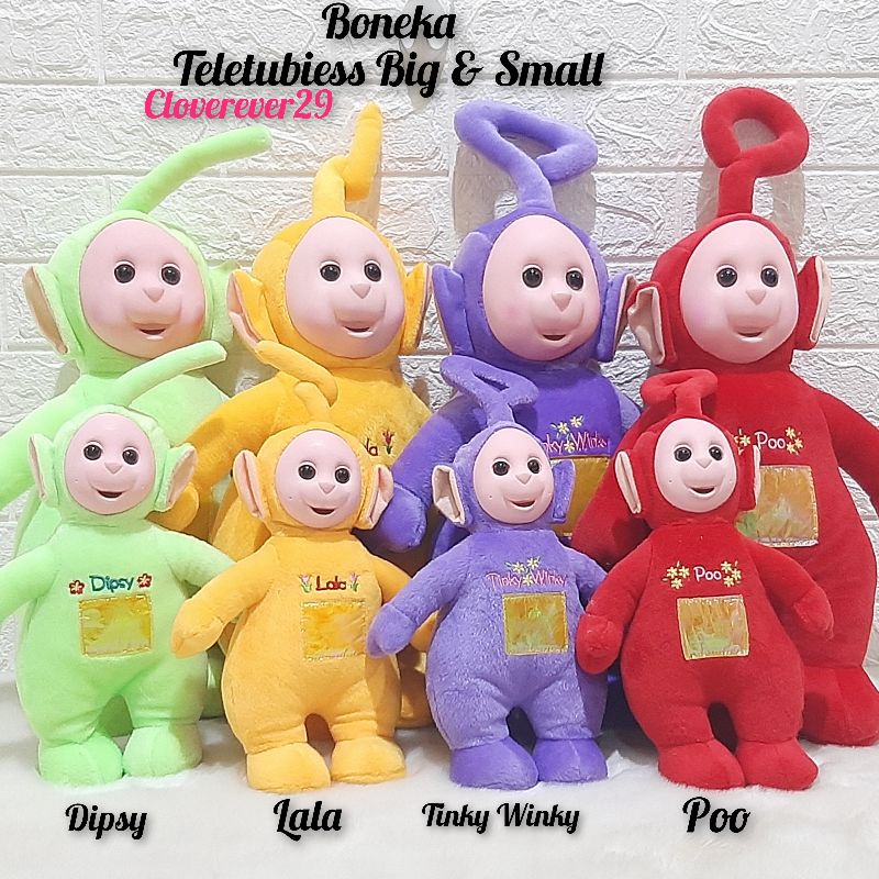 Jual Boneka Teletubiess Tinky Winky Dipsy Lala Poo / Big & Small ...