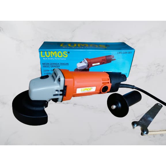 Jual MESIN GERINDA TANGAN 4" LUMOS ANGLE GRINDER GURINDA 4 INCH ...