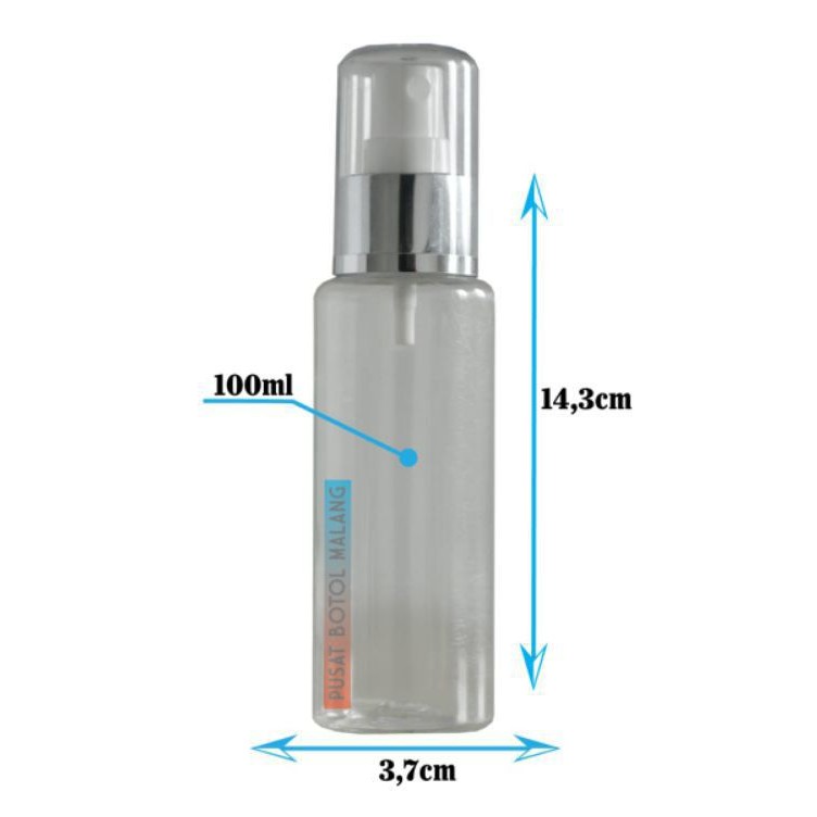Jual Botol RF 100ml spray fullcap (silver natural) | Shopee Indonesia
