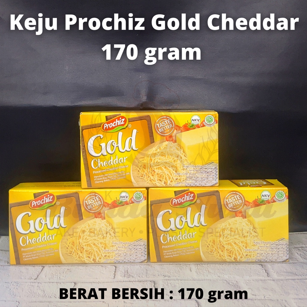 Jual Keju Prochiz Gold Cheddar 170 gram | Shopee Indonesia