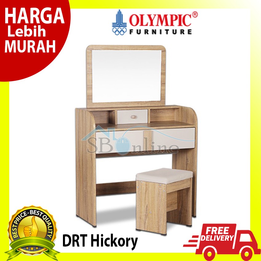 Jual Meja Rias Olympic Gold Series - DRT Hickory | Shopee Indonesia