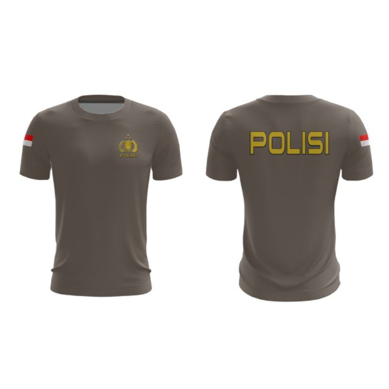 Jual BAJU JERSEY POLISI COKELAT POLOS DALEMAN DINAS FULL PRINTING ...