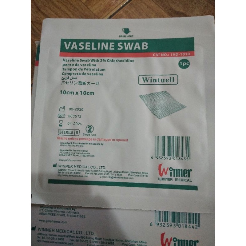Jual Vaseline Swab / Sufratule 10 x 10 cm | Shopee Indonesia