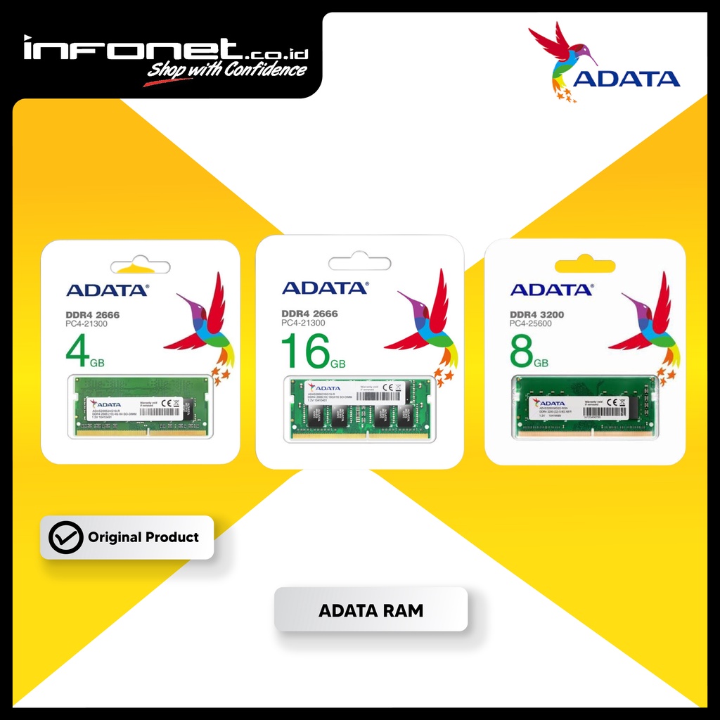 Jual ADATA RAM 16GB 2666 SODIMM | Shopee Indonesia