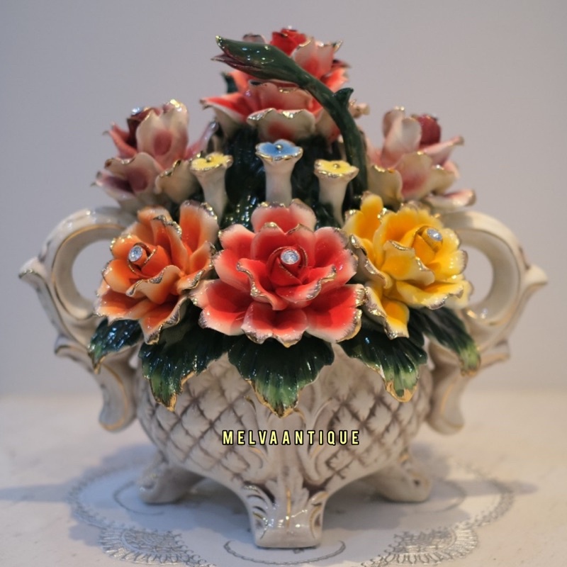 Jual Bunga Keramik Italy Capodimonte / Bunga Keranjang Keramik | Shopee ...