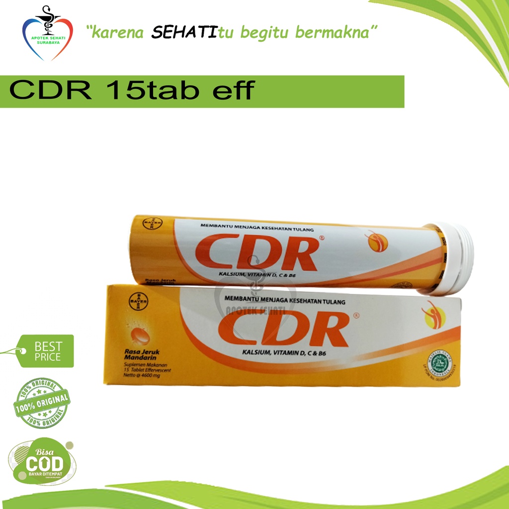Jual CDR 15 Tablet Suplemen Kesehatan Tulang Mengandung Kalsium ...