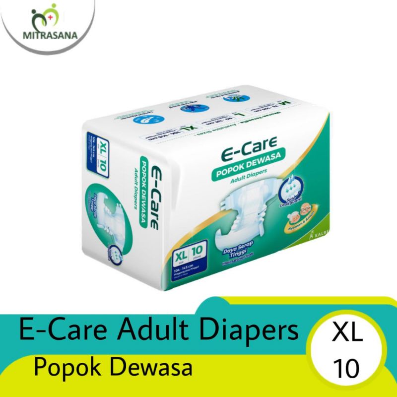 Jual E-Care Adult Diapers - Popok Dewasa Model Perekat Size XL | Shopee Indonesia