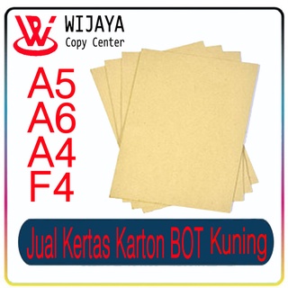 Jual KERTAS KARTON BOT NO 30-40 UKURAN A5 YELLOW BOARD | Shopee Indonesia
