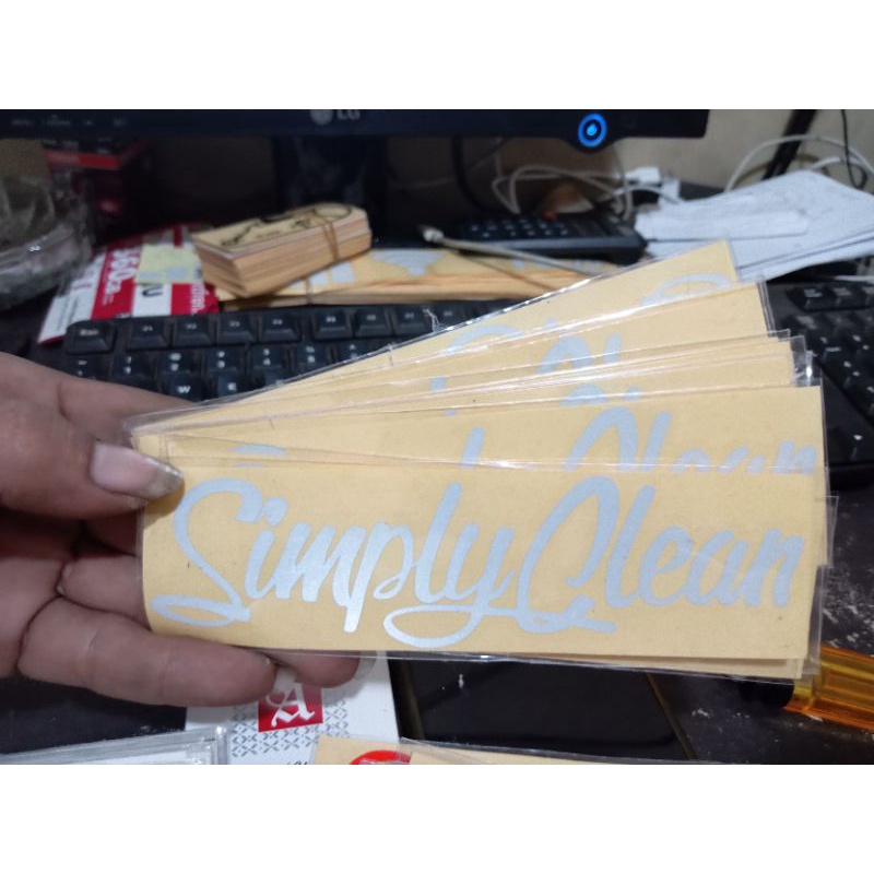 Jual stiker Simply Clean stiker cutting motor mobil | Shopee Indonesia