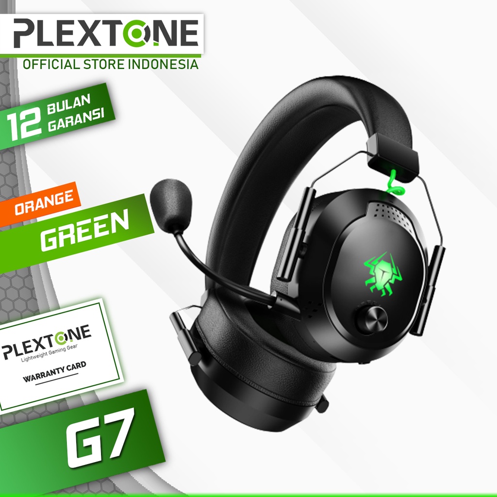 Jual Plextone G7 Mark II G810 Wireless RGB Headphone 3D Audio ENC With ...