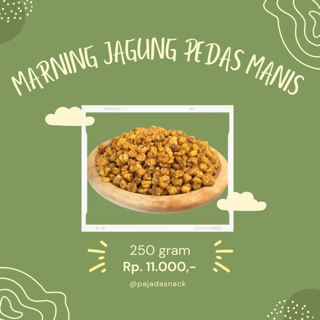 Jual marning jagung pedas manis / snack jagung pedas manis renyah gurih ...