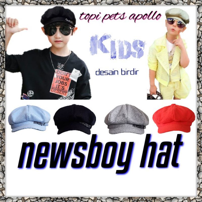 Jual topi apolo anak perempuan dan laki laki keren kekinian usia 4 - 9 ...