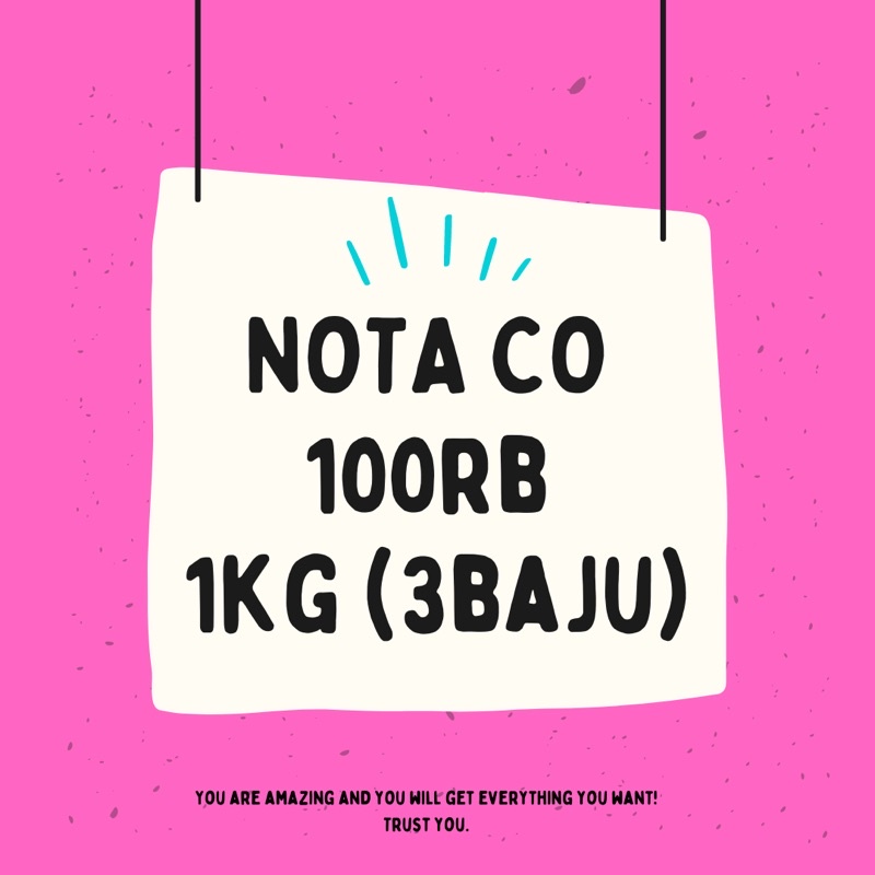 Jual NOTA TOTALAN 100rb - 1 KG (ADA BIAYA ADMIN YA) | Shopee Indonesia