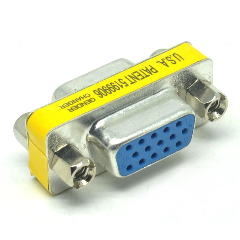 Jual Converter VGA 15pin Gender Female to Female - Mini Gender VGA ...