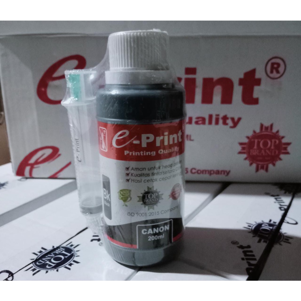 Jual E-PRINT TINTA CANON BLACK/CYAN/MAGENTA/YELLOW 200ML/ EPRINT CANON 200ML HITAM/CYAN/MAGENTA ...