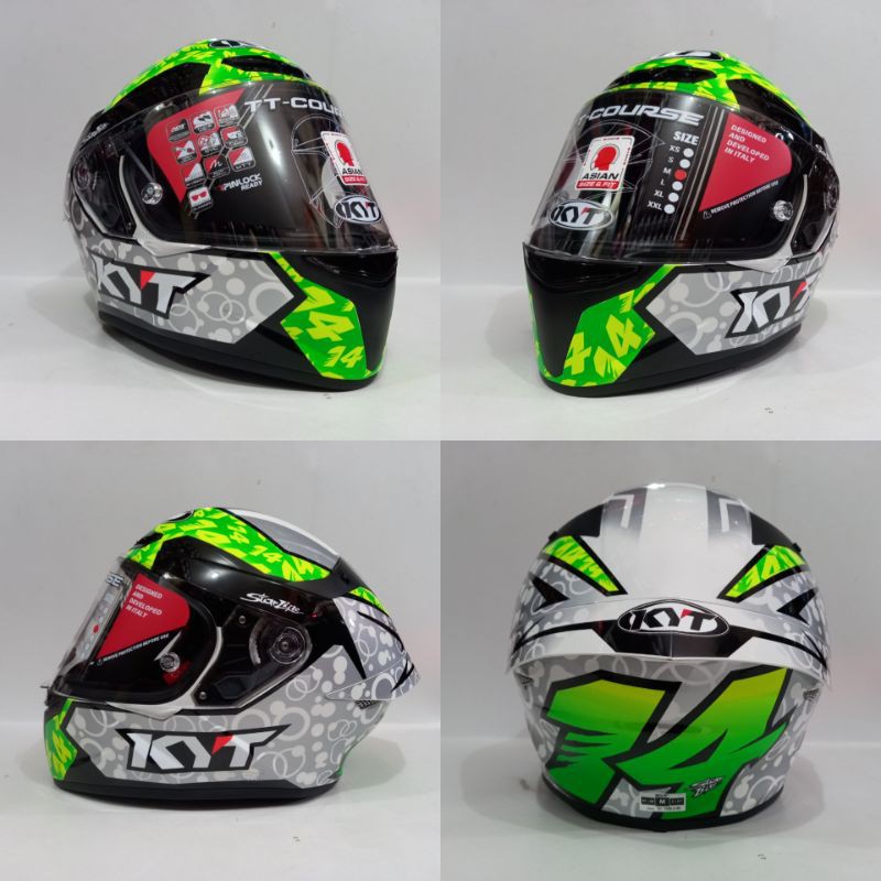Jual helm KYT TT COURSE ARBOLINO TTC | Shopee Indonesia
