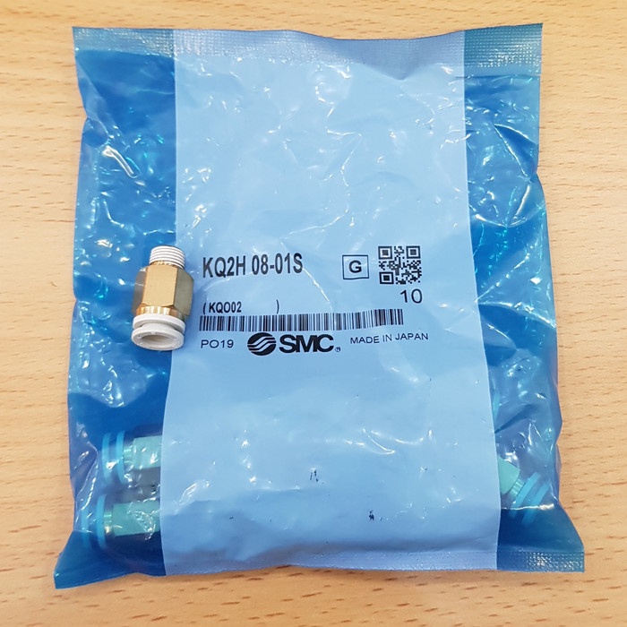 Jual KQ2H08-01S SMC Fitting Nipple Nepel Lurus Male Connector 6mm Drat ...