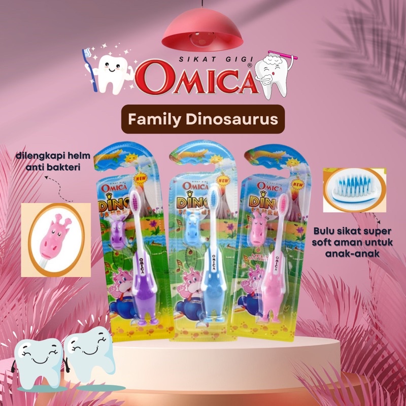 Jual Sikat Gigi Omica Dinosaurus | Shopee Indonesia