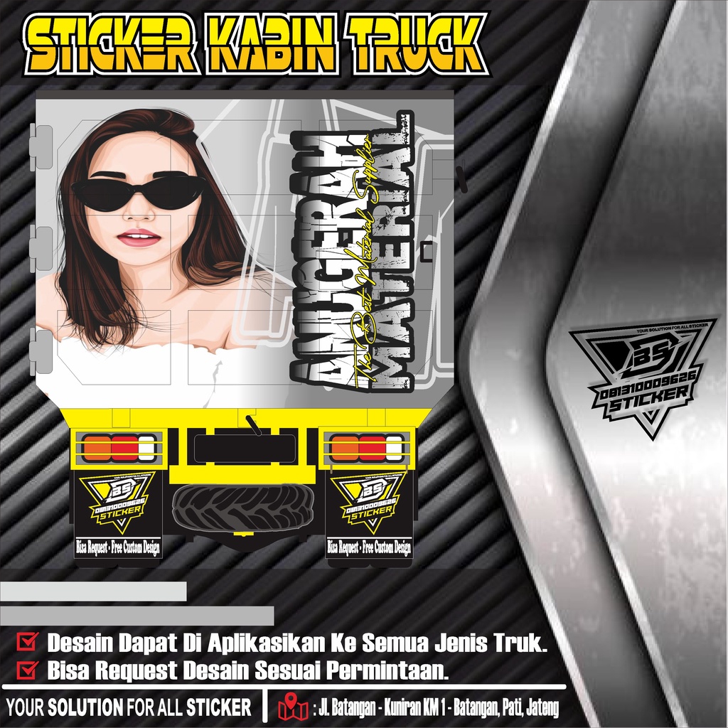 Jual Stiker Bak Dump Bak Sawit bebas desan custom murah - Sticker ...