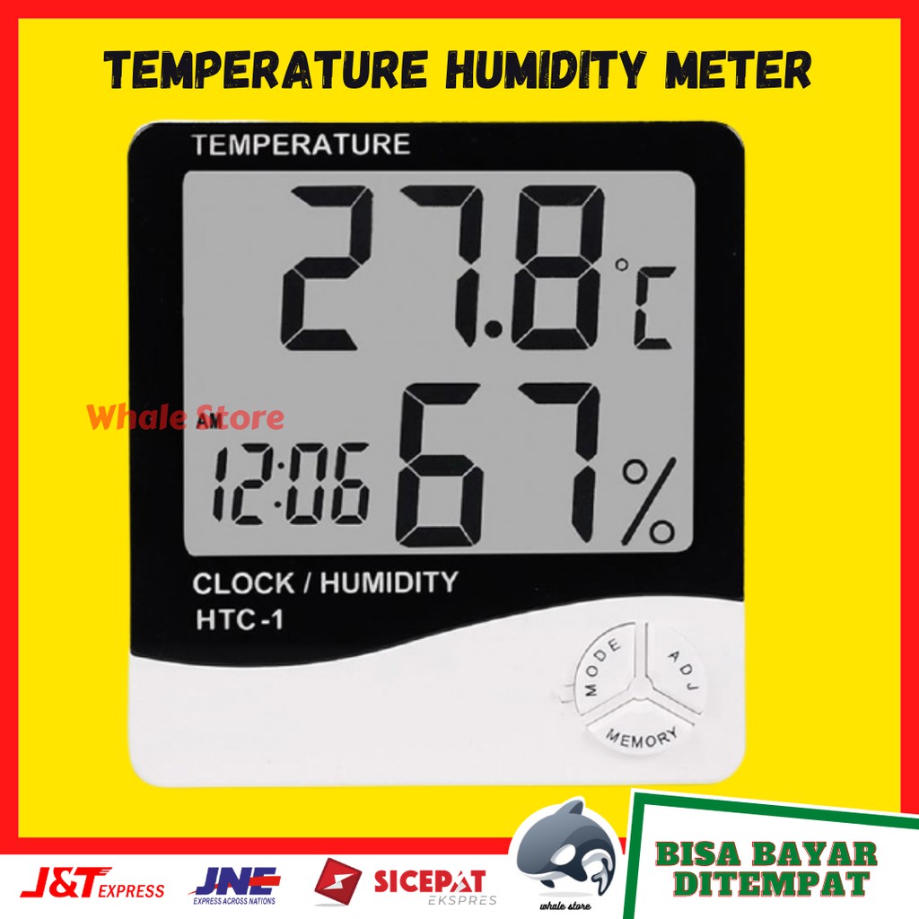 Jual Temperature Humidity Meter Alat Utk Mengukur Temperatur dan ...