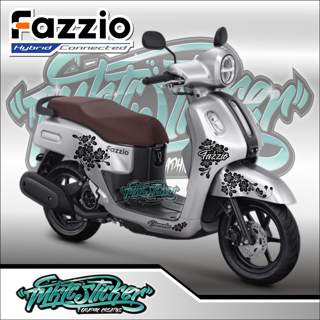 Jual STIKER YAMAHA FAZZIO 125CC UNTUK WARNA MOTOR WARNA silver | Shopee ...