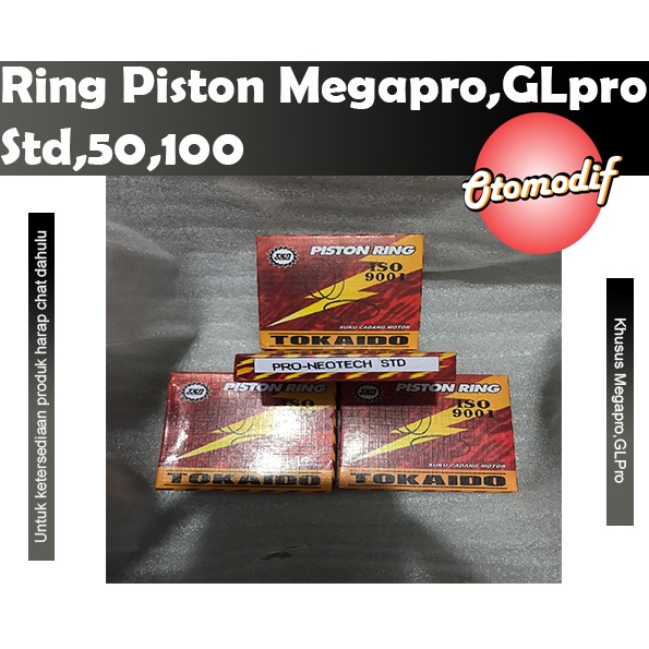 Jual Ring Piston Pir Seker Seher Megapro Primus GL Pro Neotech All Size Tokaido | Shopee Indonesia