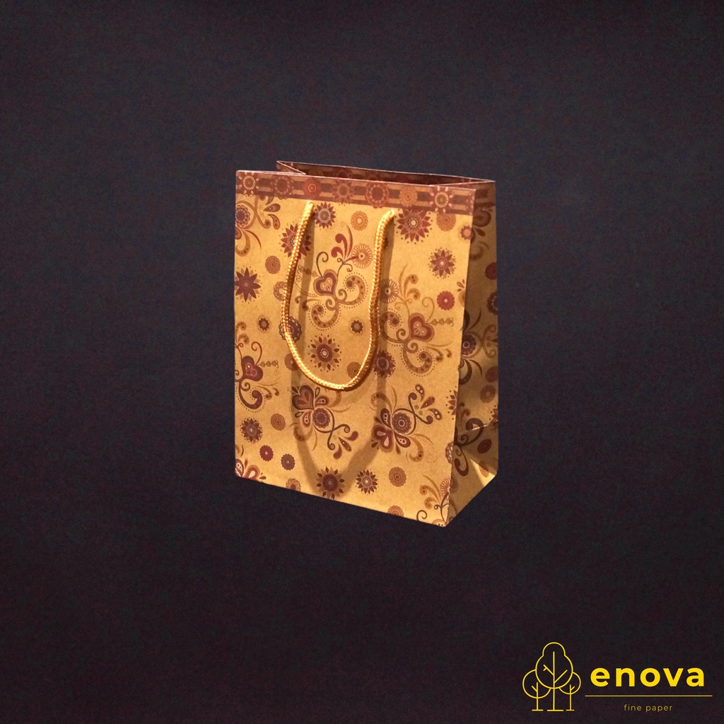 Jual Craft Paper Shopping Bag / Gift Bag Hampers Batik Vertical 20x16cm ...