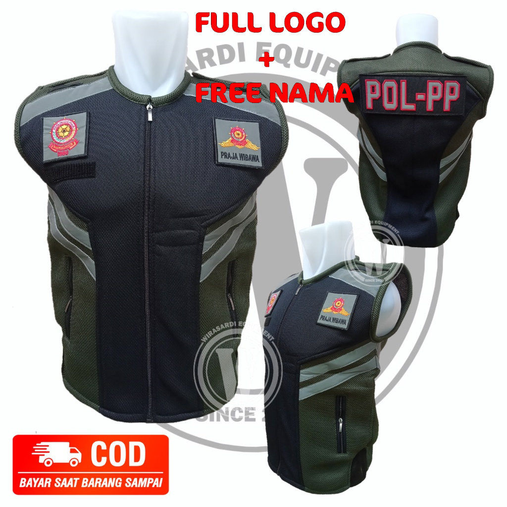 Jual rompi double mesh pol pp /parkir /dishub /security /satpam /proyek /asn /pekerjaan umum ...