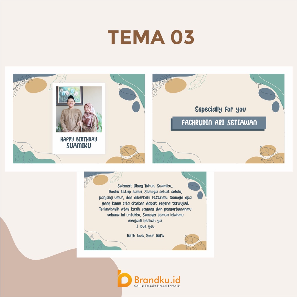 Jual KARTU UCAPAN CUSTOM TULISAN DAN FOTO / GREETING CARD CUSTOM / GIFT ...