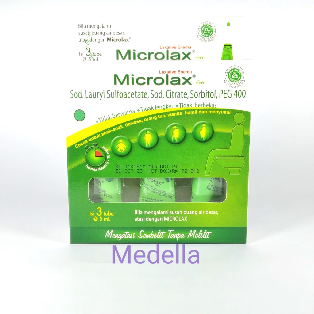 Jual Microlax Gel isi 3 Tube @5 ml | Shopee Indonesia