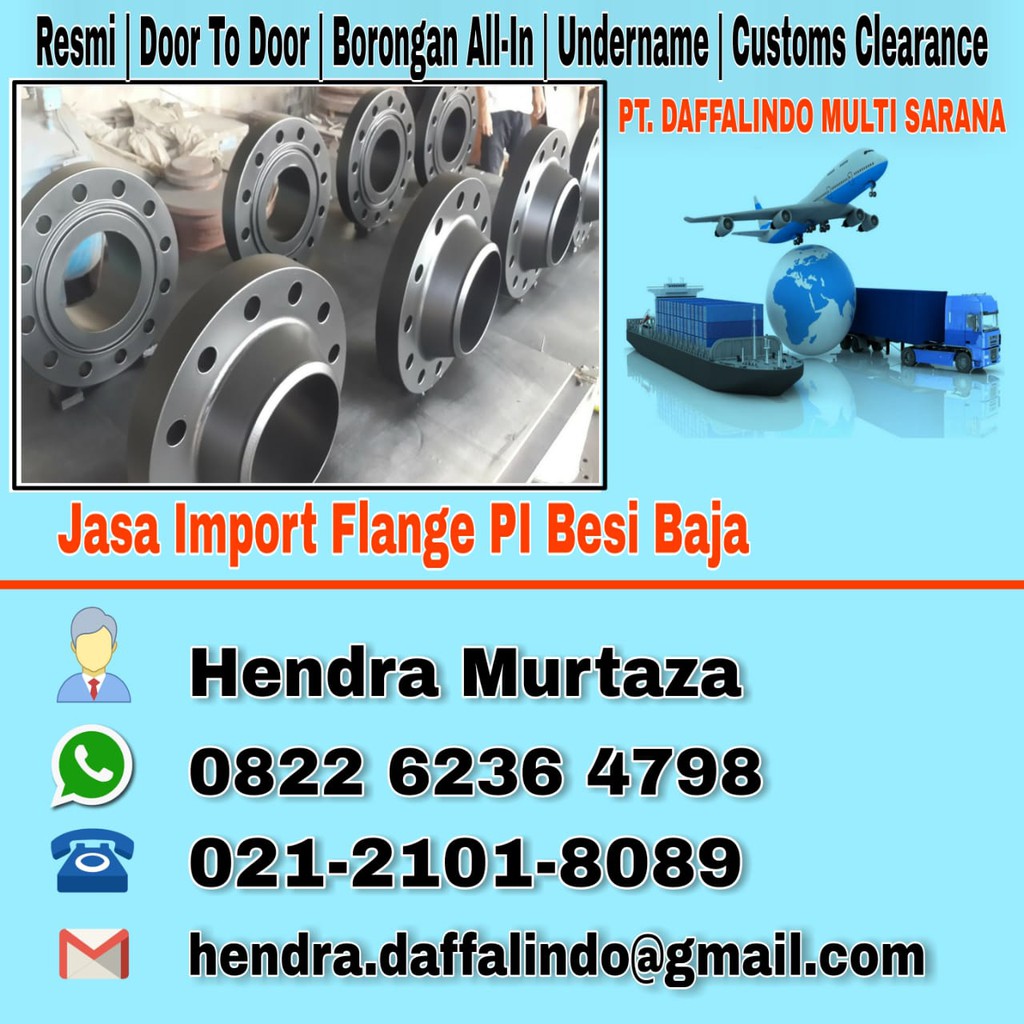 Jual Jasa Import Flange | PI Besi Baja | Jasa Pengurusan Import Flange ...