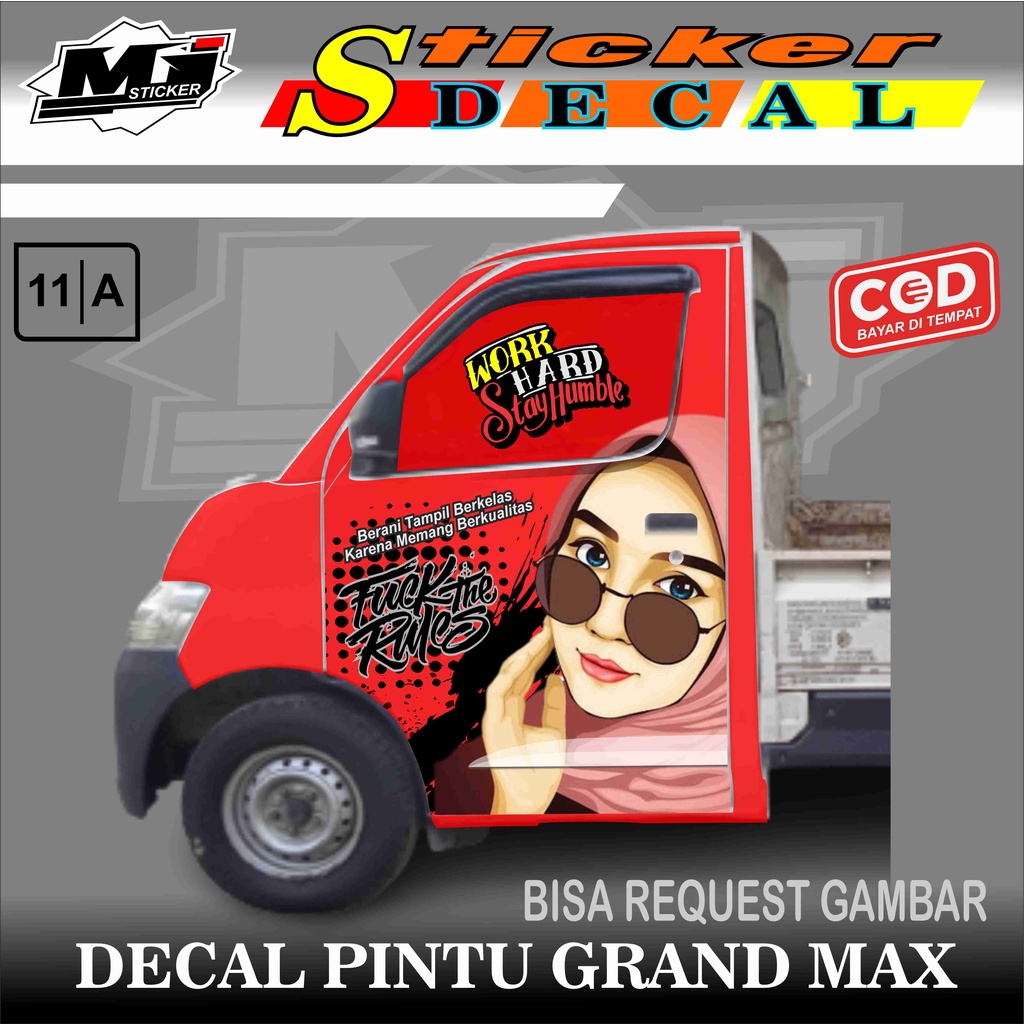 Jual Stiker Decal Full Pintu Samping Pickup Grand MAx, Carry Futura,New ...