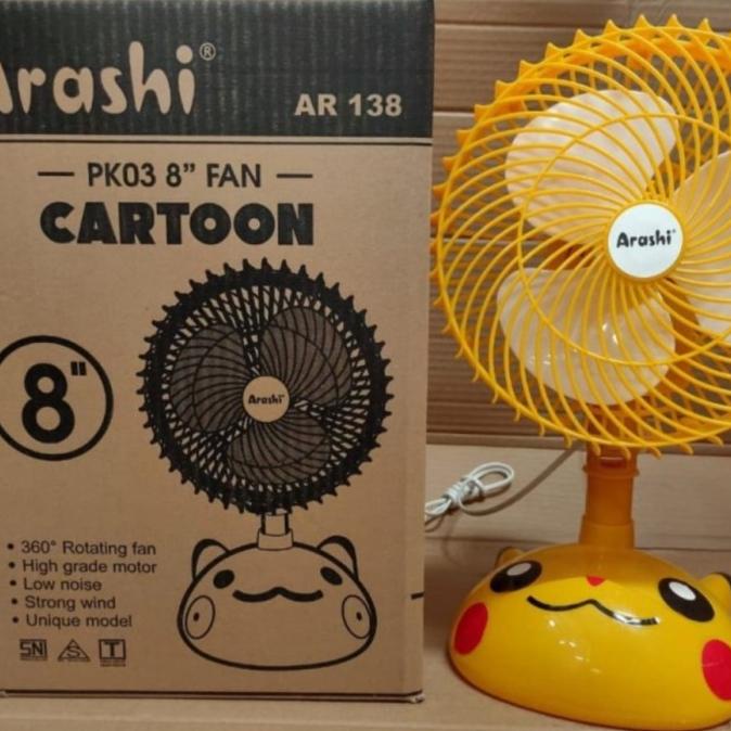 Jual MURAH SINTE ARASHI Desk Fan Cartoon POKEMON Kipas Angin Anak ...