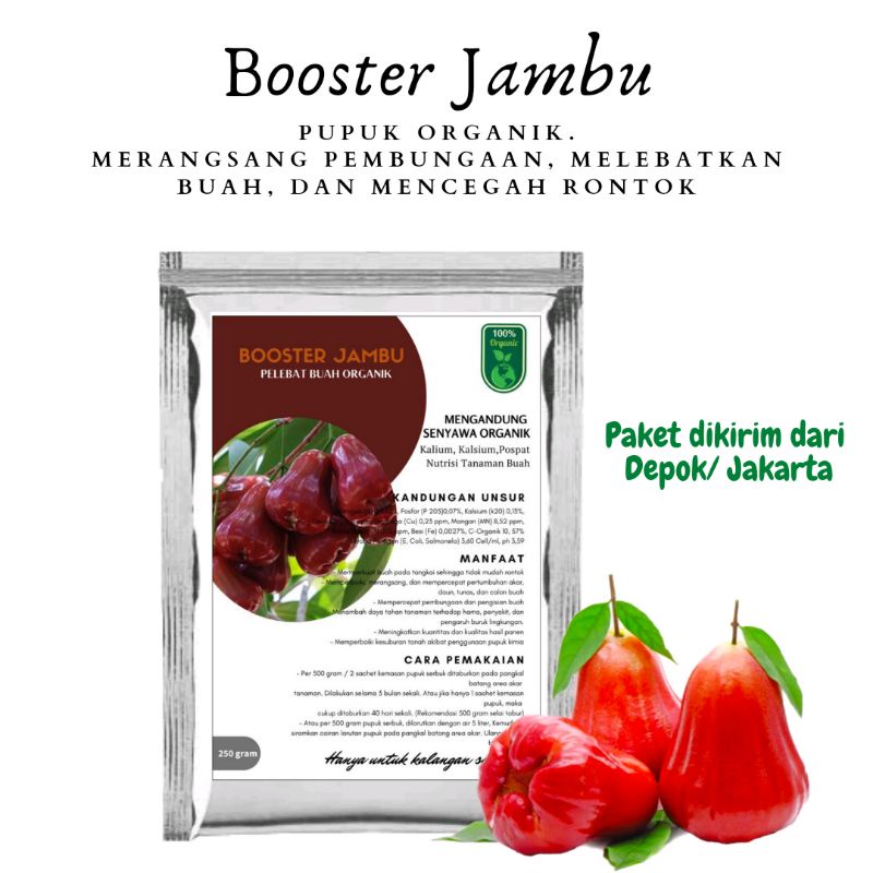 Jual Pupuk Organik Booster Jambu. Merangsang Pembungaan Melebatkan Buah dan Mencegah Rontok ...