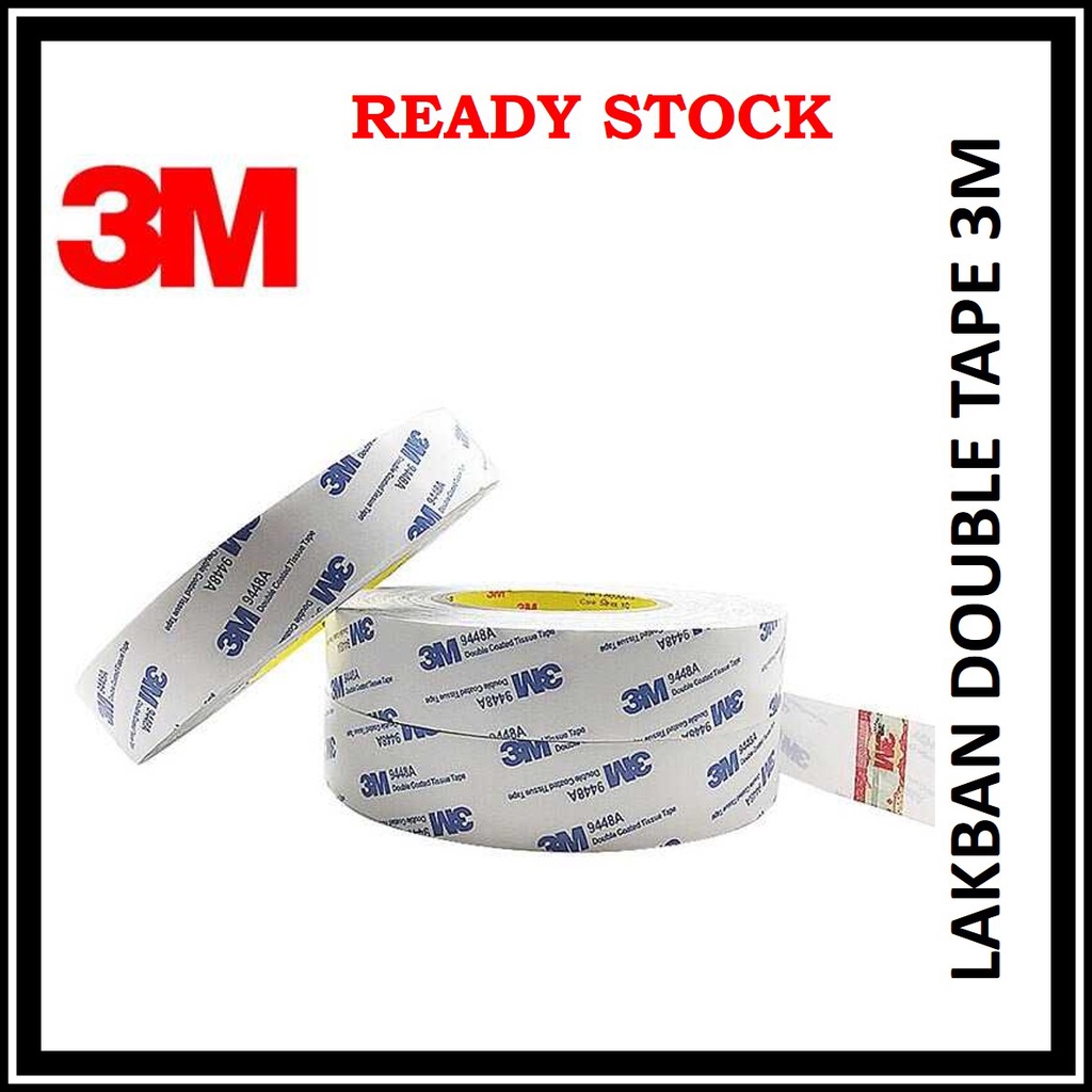 Jual PROMO Double Tip Super Kuat Double Tape 3M Super Kuat Lakban Double Side Strong Sticky Glue ...