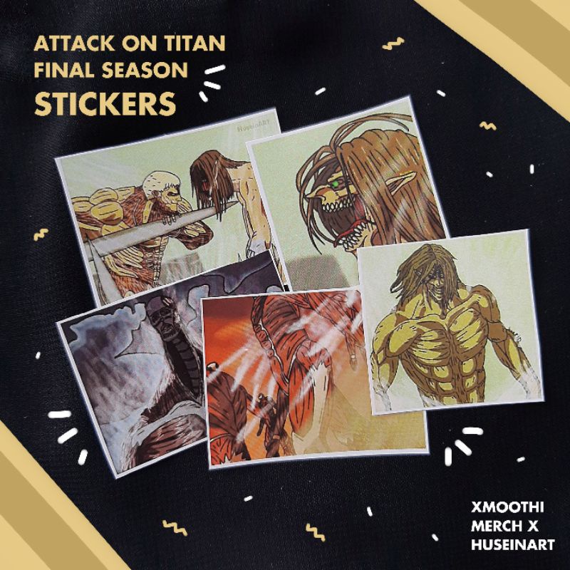 Jual ATTACK ON TITAN FINAL SEASON STICKER - FANMADE STICKER - AOT MERCH ...